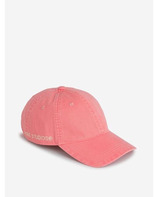 Acne Studios Baseball Cap Logo in Pink for Men | Lyst UK