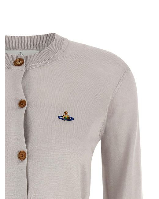 Vivienne Westwood 'Bea' Cardigan in White | Lyst UK