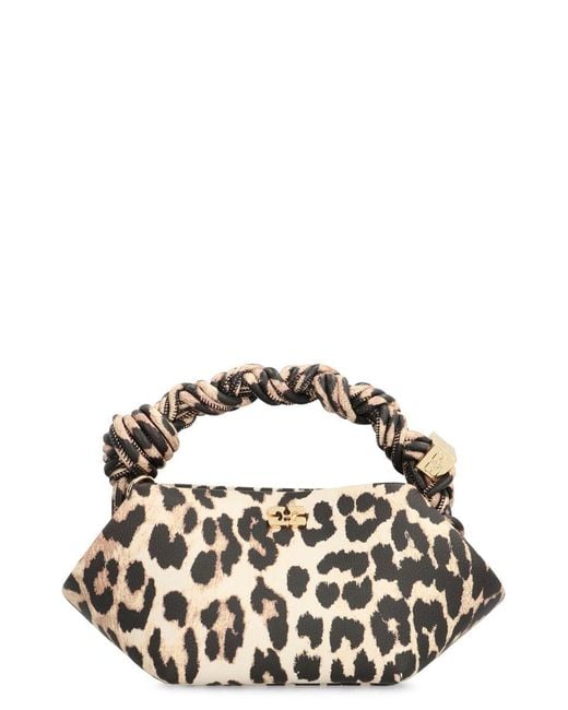 Ganni Mini Bou Bag With Leopard Print | Lyst UK