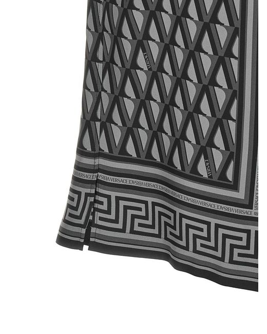 Versace 'V Greca' Shirt in Black for Men | Lyst UK