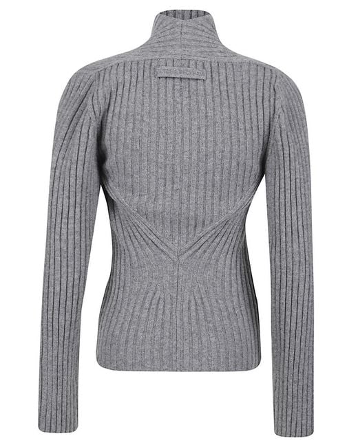 Victoria Beckham Sweater in Grey | Lyst UK