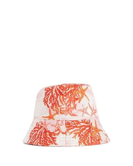 Versace Bucket Hats in Red | Lyst