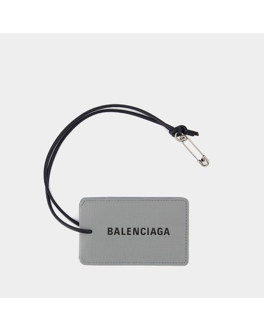 Balenciaga Tag Keychain in Metallic | Lyst UK