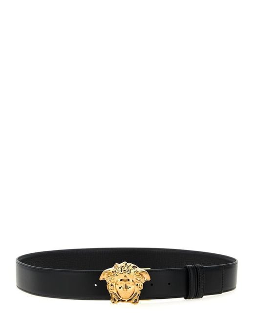 Versace 'la Medusa' Reversible Belt in White for Men | Lyst