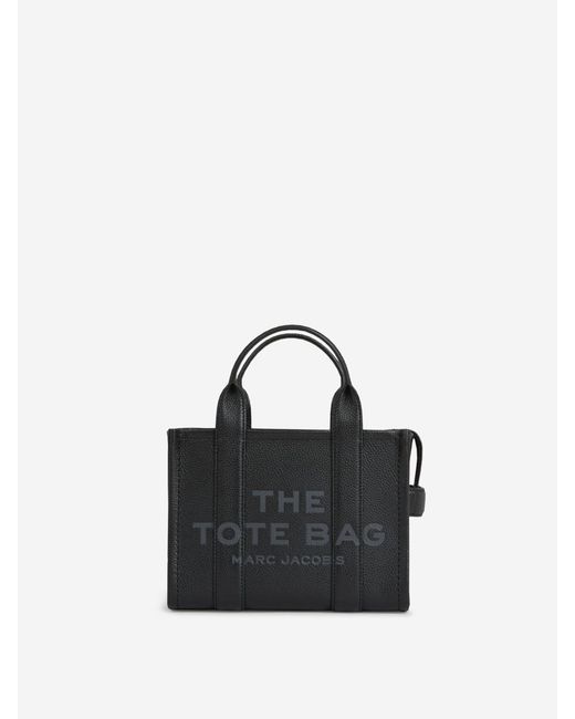 Marc Jacobs Mini Tote Leather Crossbody Bag in Black | Lyst UK