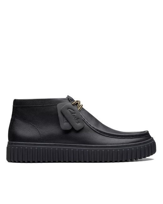 Clarks Torhill Hi Shoes in Black for Men | Lyst