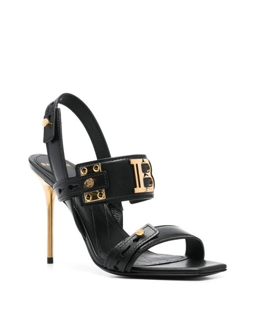 Balmain Sandals in Black | Lyst