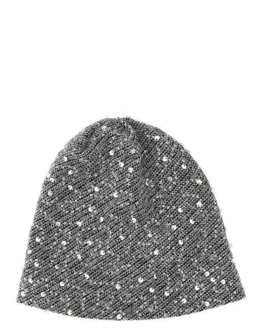 Maison Michel 'jude' Cap in Grey | Lyst UK
