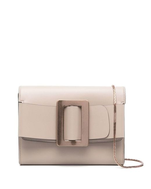 Boyy Buckle Travel Case Leather Crossbody Bag in Natural | Lyst