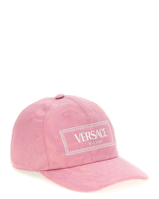 Versace 'Athena' Cap in Pink | Lyst