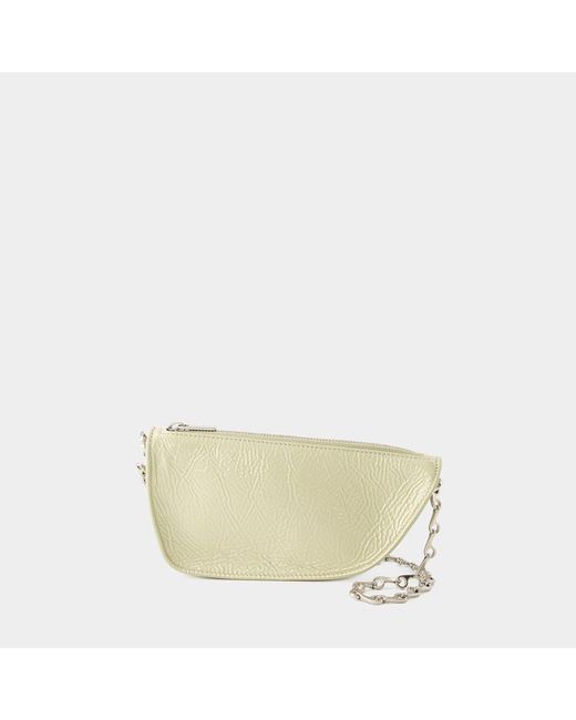 Burberry Micro Sling Shield Crossbody For in Metallic | Lyst