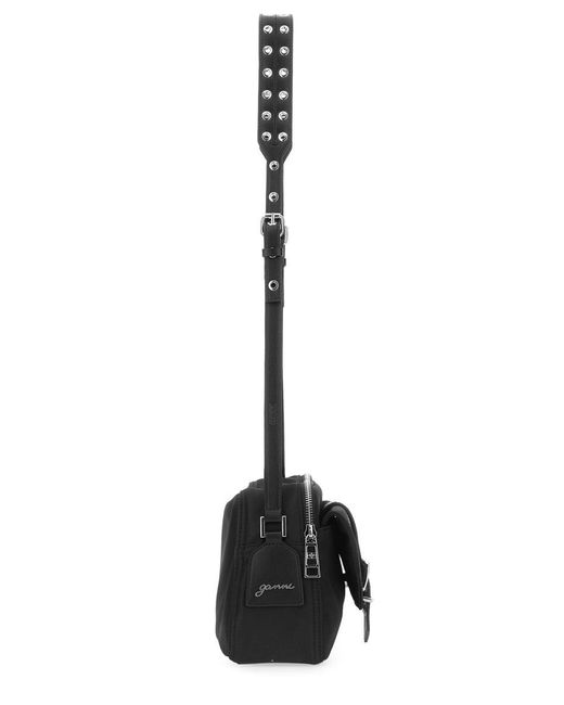Ganni Chamber Bag "Bucky" in Black | Lyst