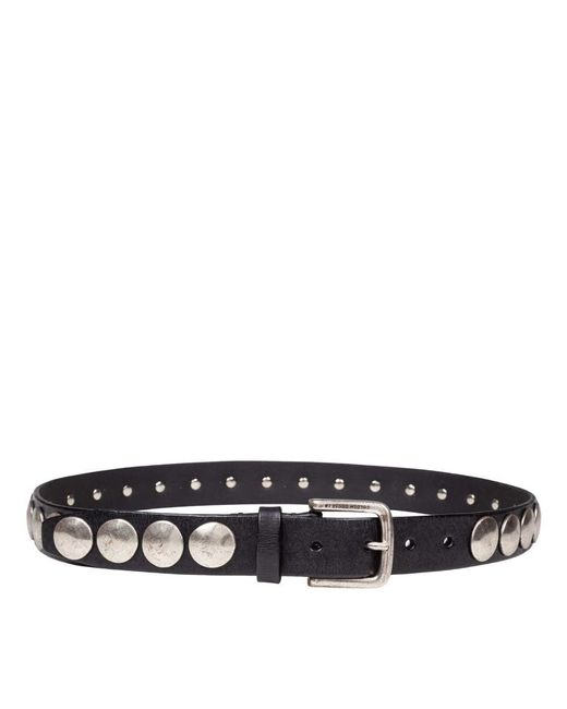Golden Goose Leather Belt in Black | Lyst UK