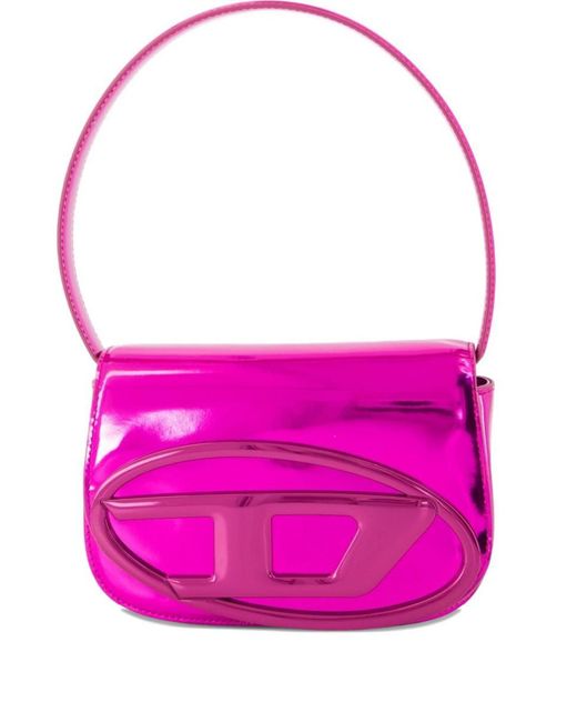 DIESEL 1Dr Leather Shoulder Bag in Pink | Lyst