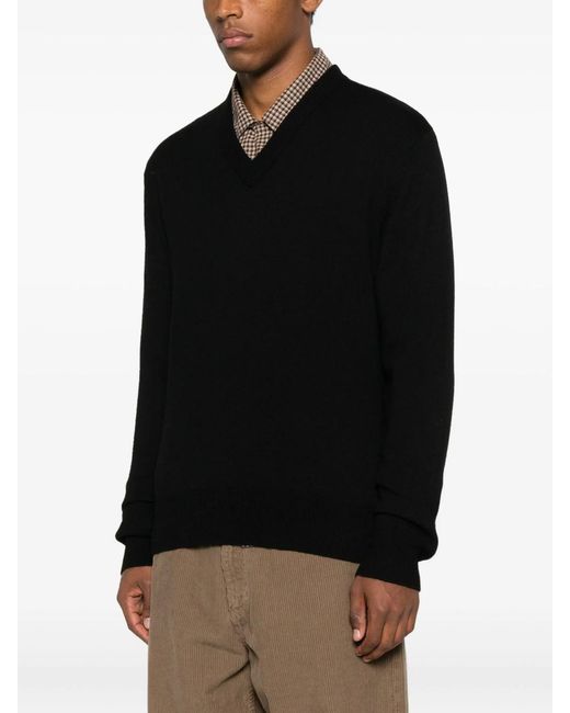sunflower Moon Merino V Neck Clothing in Black for Men | Lyst
