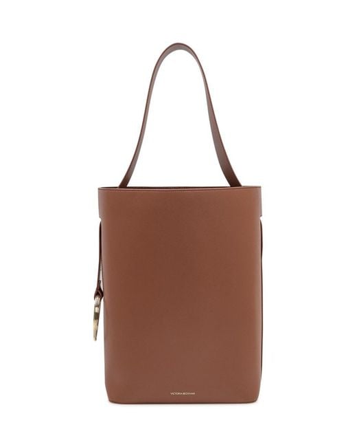 Victoria Beckham Dia Bucket Bag in Brown | Lyst UK
