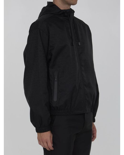 Gucci Gg Nylon Jacket in Black for Men | Lyst