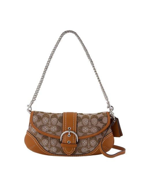 COACH Signature Soho 25 Shoulder Bag in Brown | Lyst