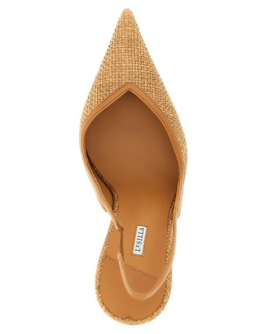 Le Silla 'Vivienne' Slingback in Brown | Lyst UK