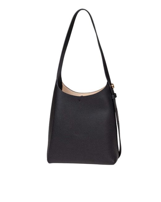 Tory Burch The Romy Small Hobo Bag Is Made Of Soft Hammered Leather in ...