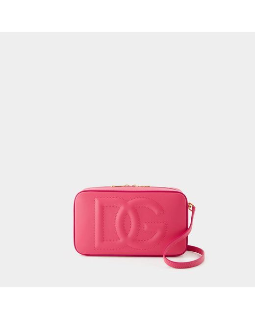 Dolce & Gabbana Dg Logo Camera Crossbody in Pink | Lyst