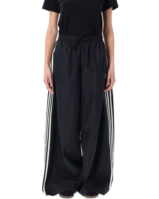 adidas Originals Adicolor Firebird Oversized Track Pants in Black | Lyst