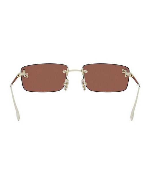 Fendi First Crystal Sunglasses in Brown | Lyst UK