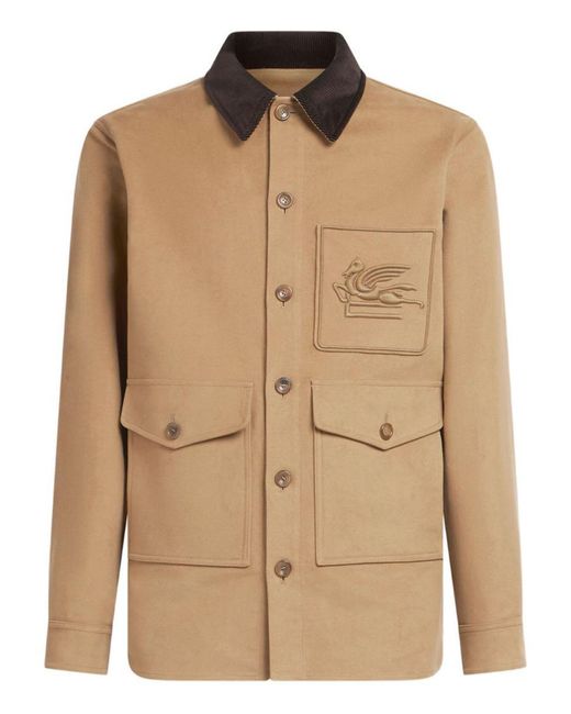 Etro Jacket in Natural for Men | Lyst UK