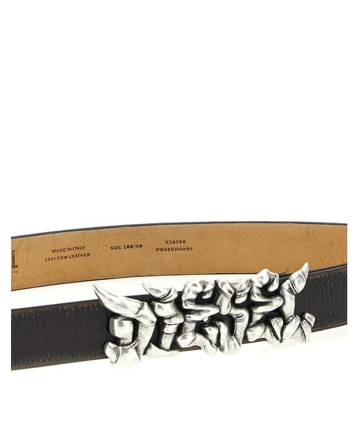 DIESEL 'B-Graffiti' Belt in White for Men | Lyst UK