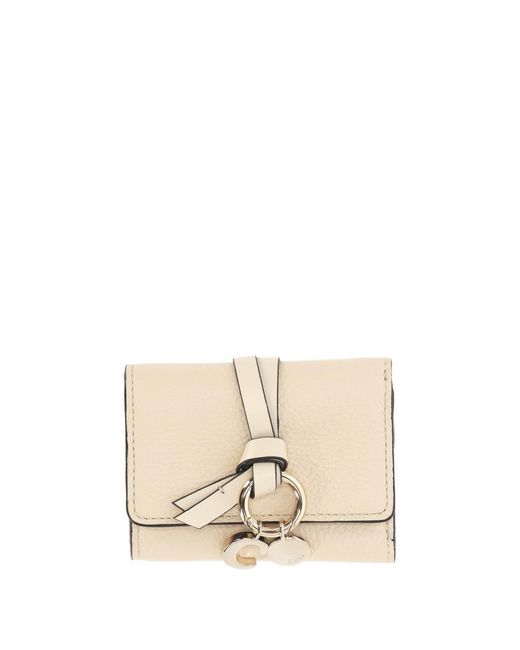 Chloé Chloè Wallets in Natural | Lyst