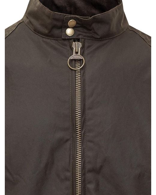 Barbour Barbour Waxed Bomber Jacket in Brown for Men | Lyst UK