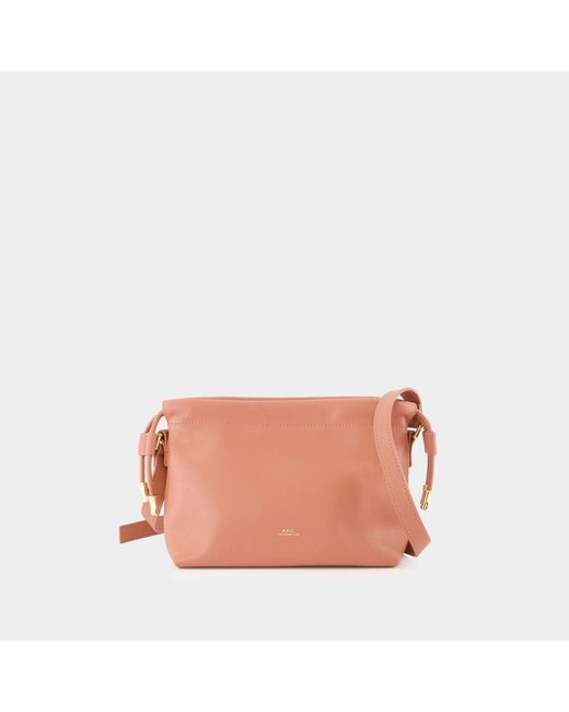 A.P.C. Ninon Mini Drawstring Bags in Pink | Lyst UK