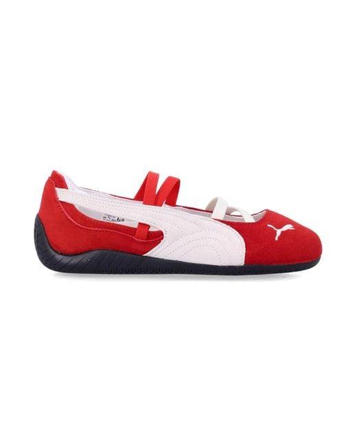 PUMA Speedcat Suede Ballet Shoes in Red | Lyst UK
