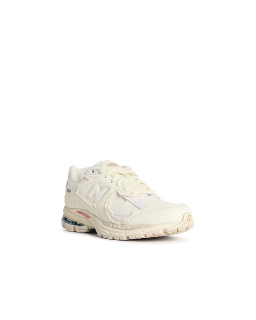 New Balance '2002 R' Ivory Fabric Sneakers in White | Lyst