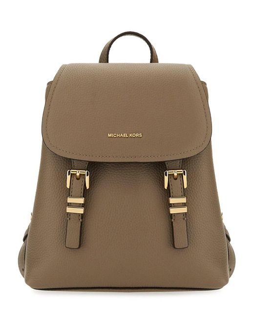 MICHAEL Michael Kors Leather Backpack in Brown | Lyst