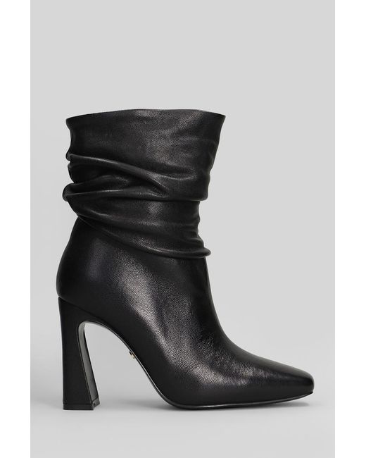 GOLD&ROUGE Rouge Jelly High Heels Ankle Boots in Black | Lyst UK