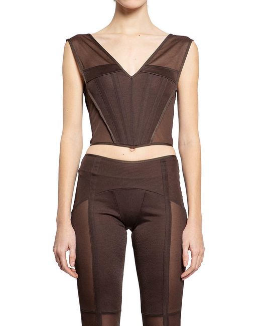 KNWLS Crop Tops in Brown | Lyst
