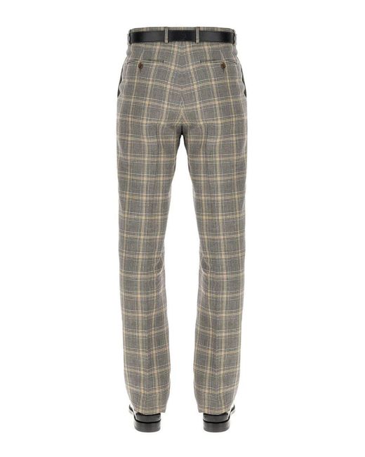 Gucci Pants With Prince Of Wales Pattern in Grey for Men | Lyst UK