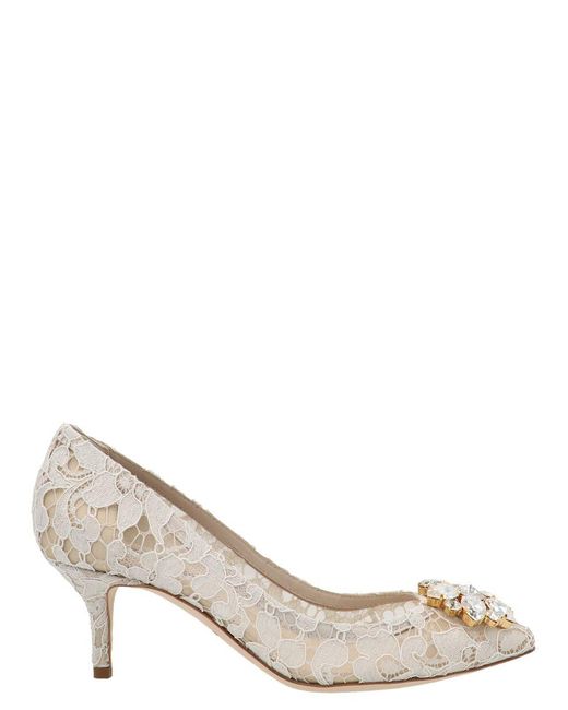 Dolce & Gabbana 'bellucci' Heel in Metallic | Lyst