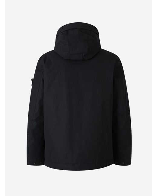Stone Island Waterproof Cotton Technical Parka Jacket in Blue for Men ...