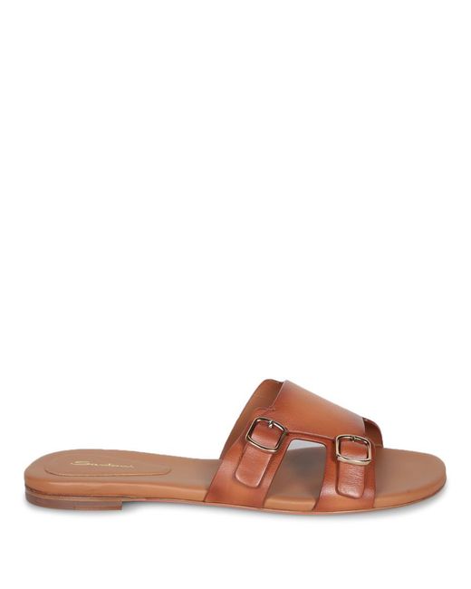 Santoni Sandals in Brown | Lyst