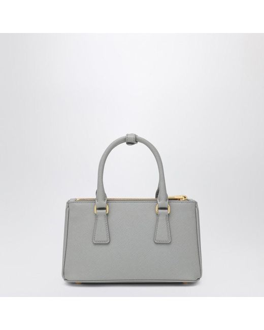 Prada Galleria Mini Bag Light in Grey | Lyst UK