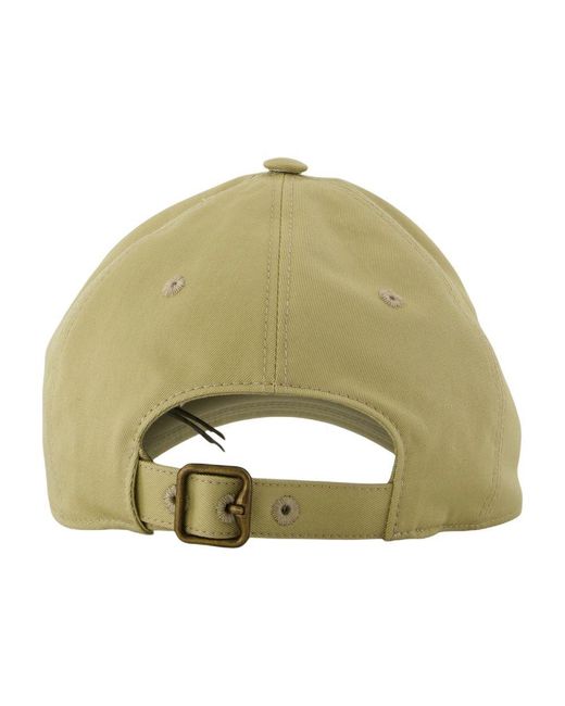Burberry Stamp Cap in Green | Lyst