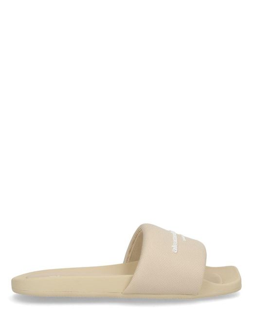 Alexander Wang Slip-On Slipper in Natural | Lyst UK
