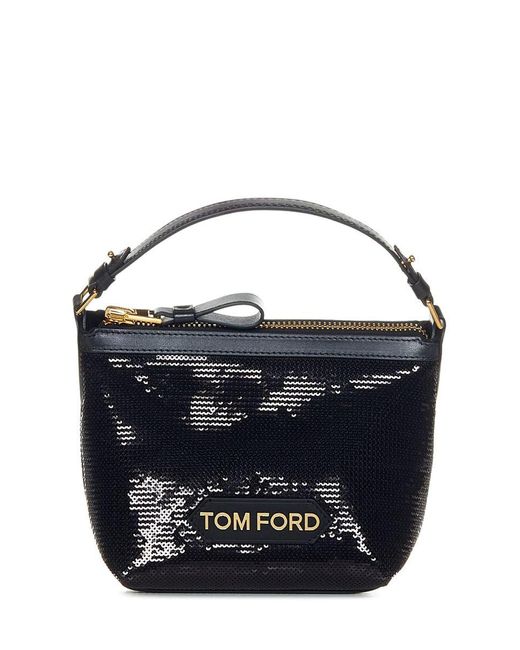 Tom Ford Label Small Handbag in Blue | Lyst