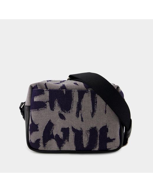 Alexander McQueen Camera Crossbody in Blue for Men | Lyst