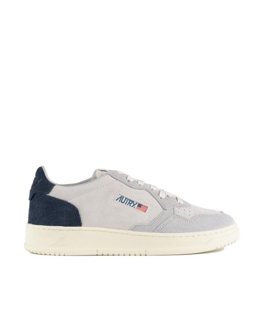Autry Medalist Low Suede Loft And Space Sneakers in Blue for Men | Lyst UK