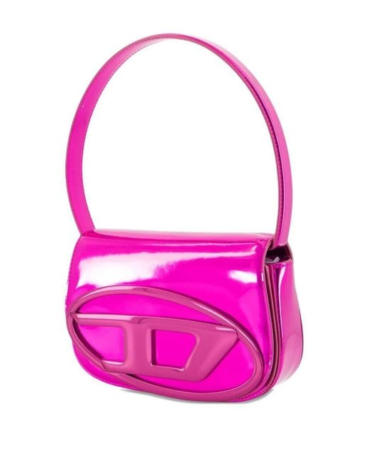 DIESEL 1Dr Leather Shoulder Bag in Pink | Lyst