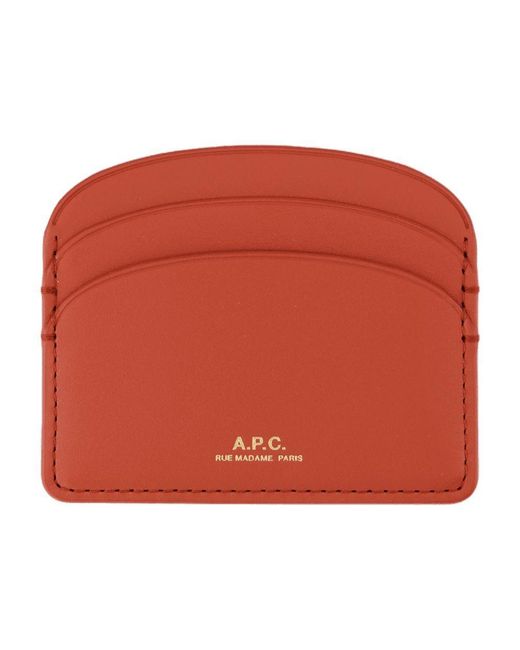 A.P.C. Demi Lune Card Holder in Red | Lyst UK