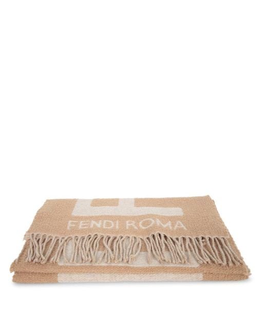 Fendi Scarves in Natural | Lyst UK